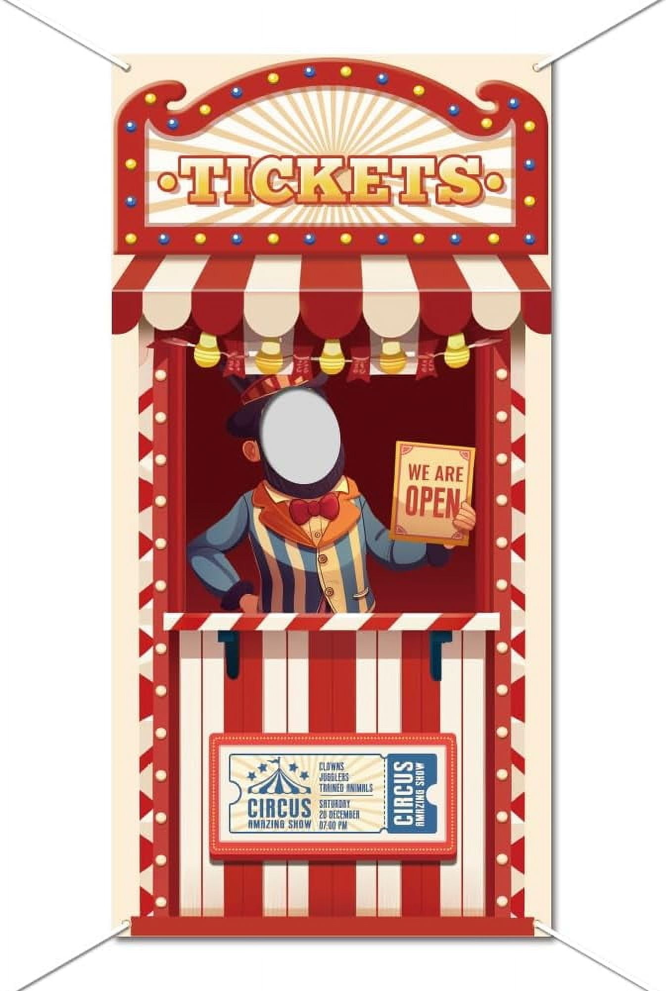 Carnival Circus Backdrop Party Decor Halloween Carnival Photo Door ...