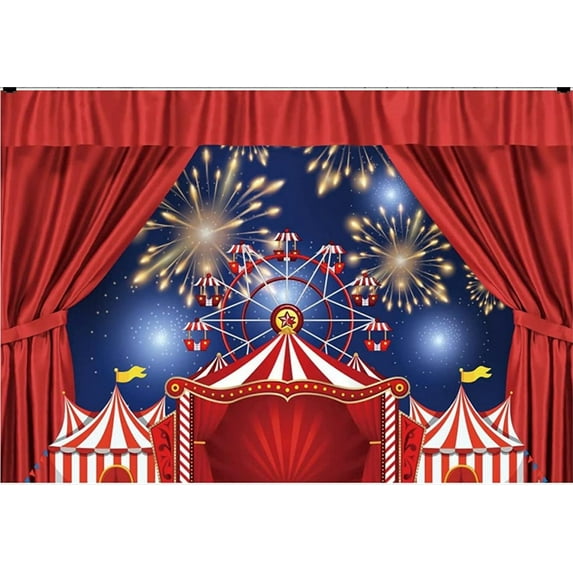 Carnival Circus Backdrop Party rations Castle Blue Sky Photo Background ...