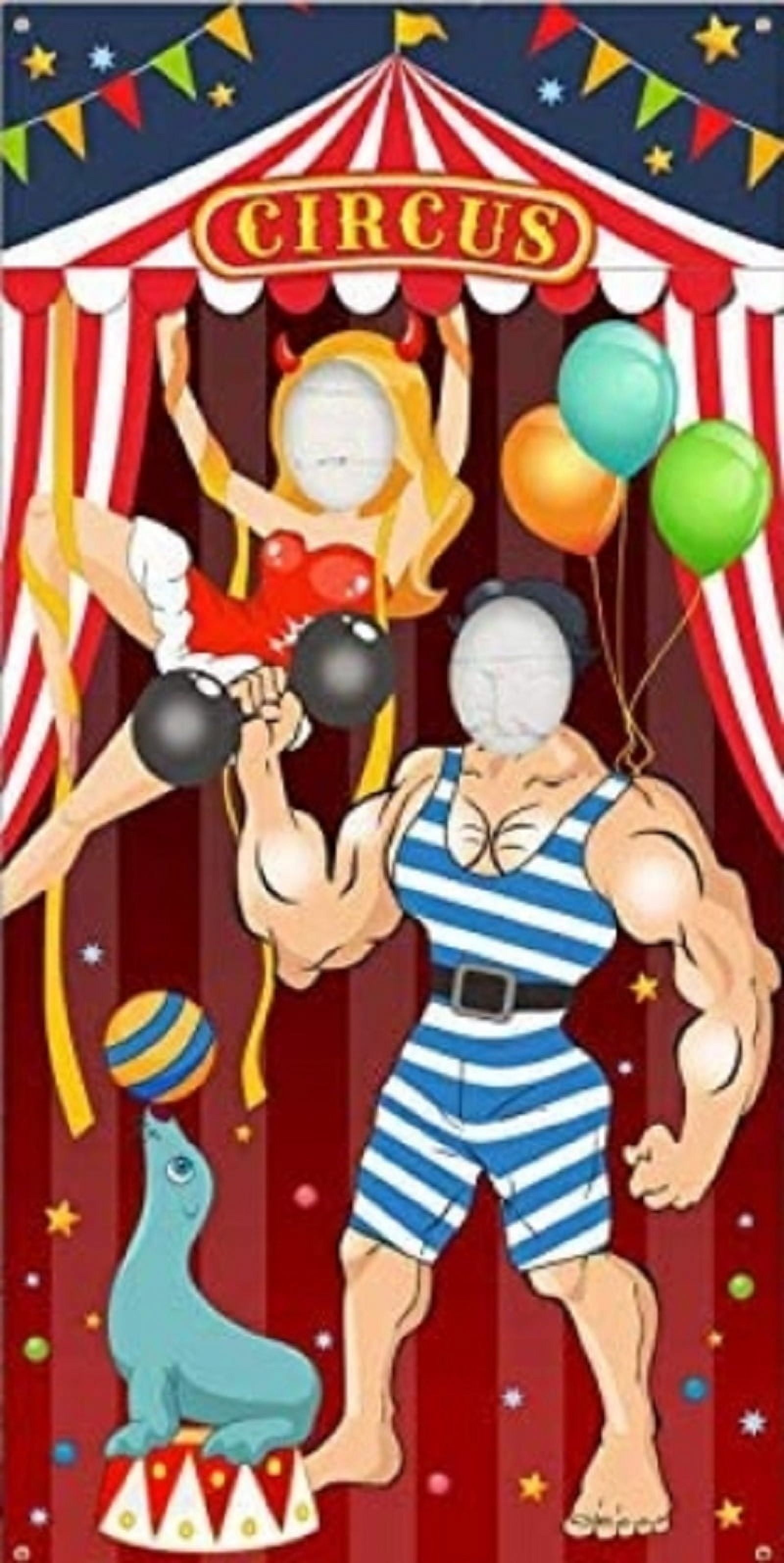 Carnival Circus Party ration Carnival Photo Door Banner Backdrop Props ...