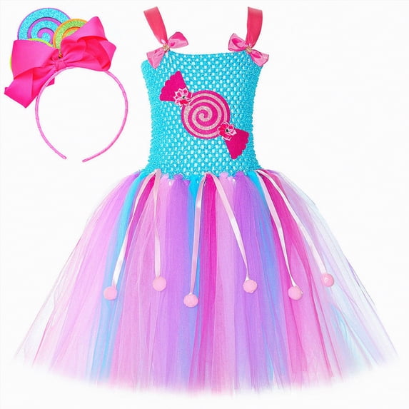 Carnival Cosplay Party Costumes Girls Rainbow Color Blocked Sequins ...