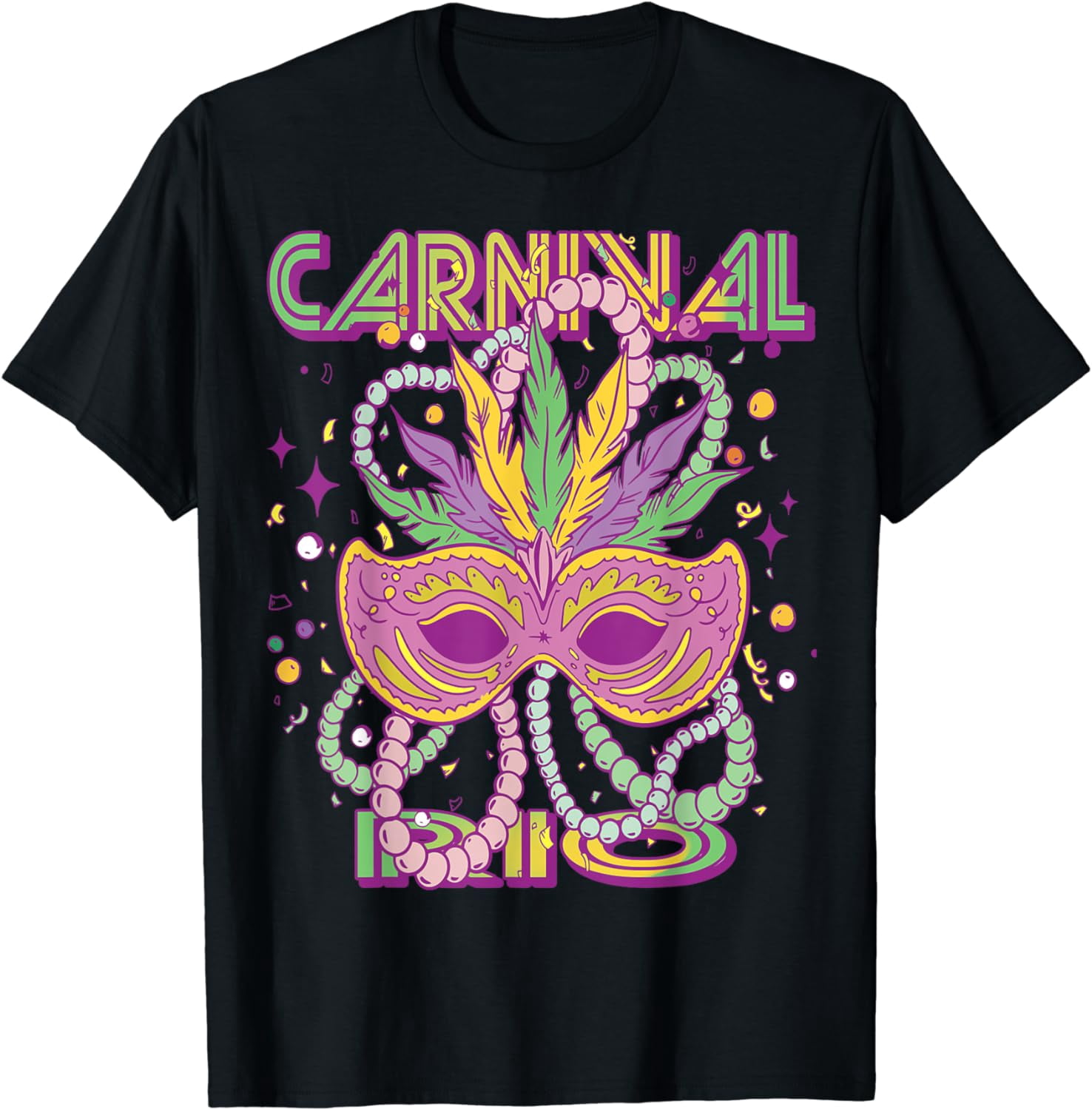 Carnival Costume Rio Brazil Souvenir Mardi Gras T-Shirt - Walmart.com
