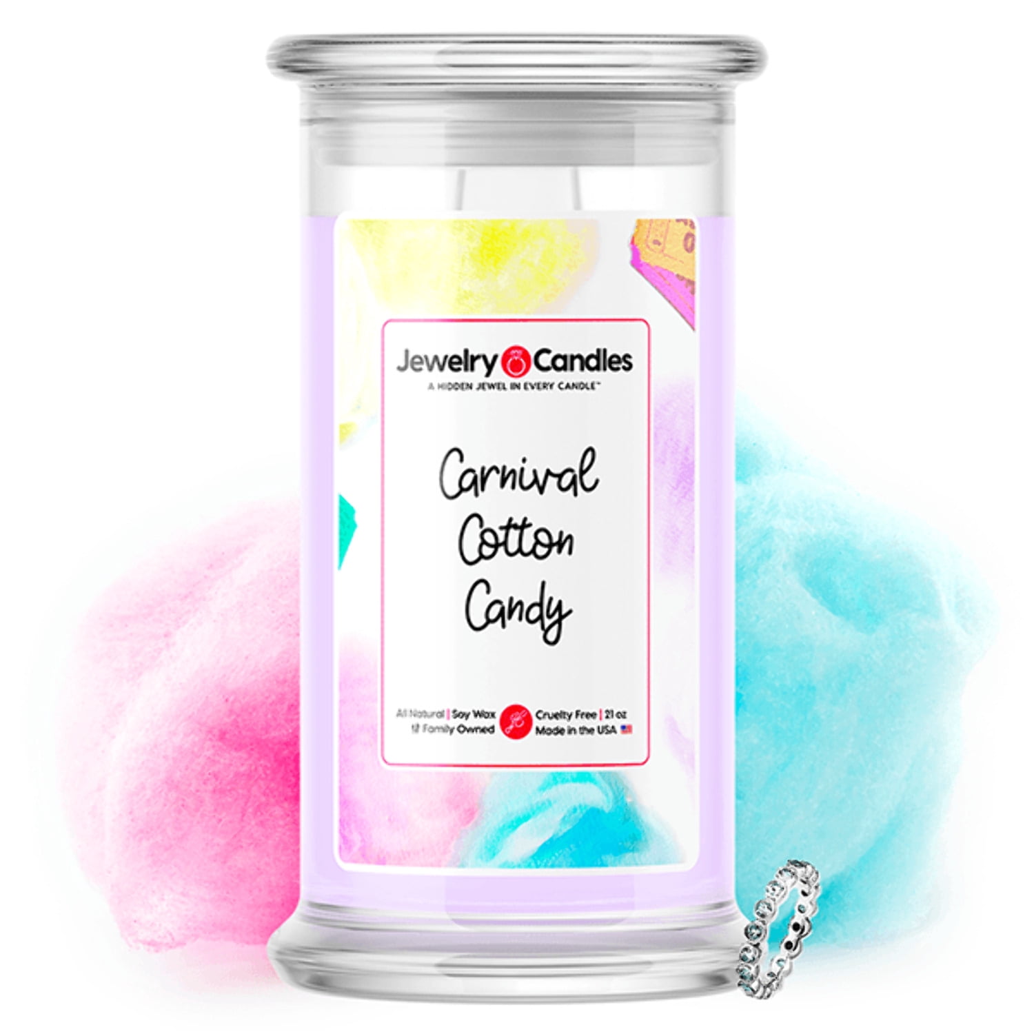 Carnival Cotton Candy Jewelry Candle - Walmart.com