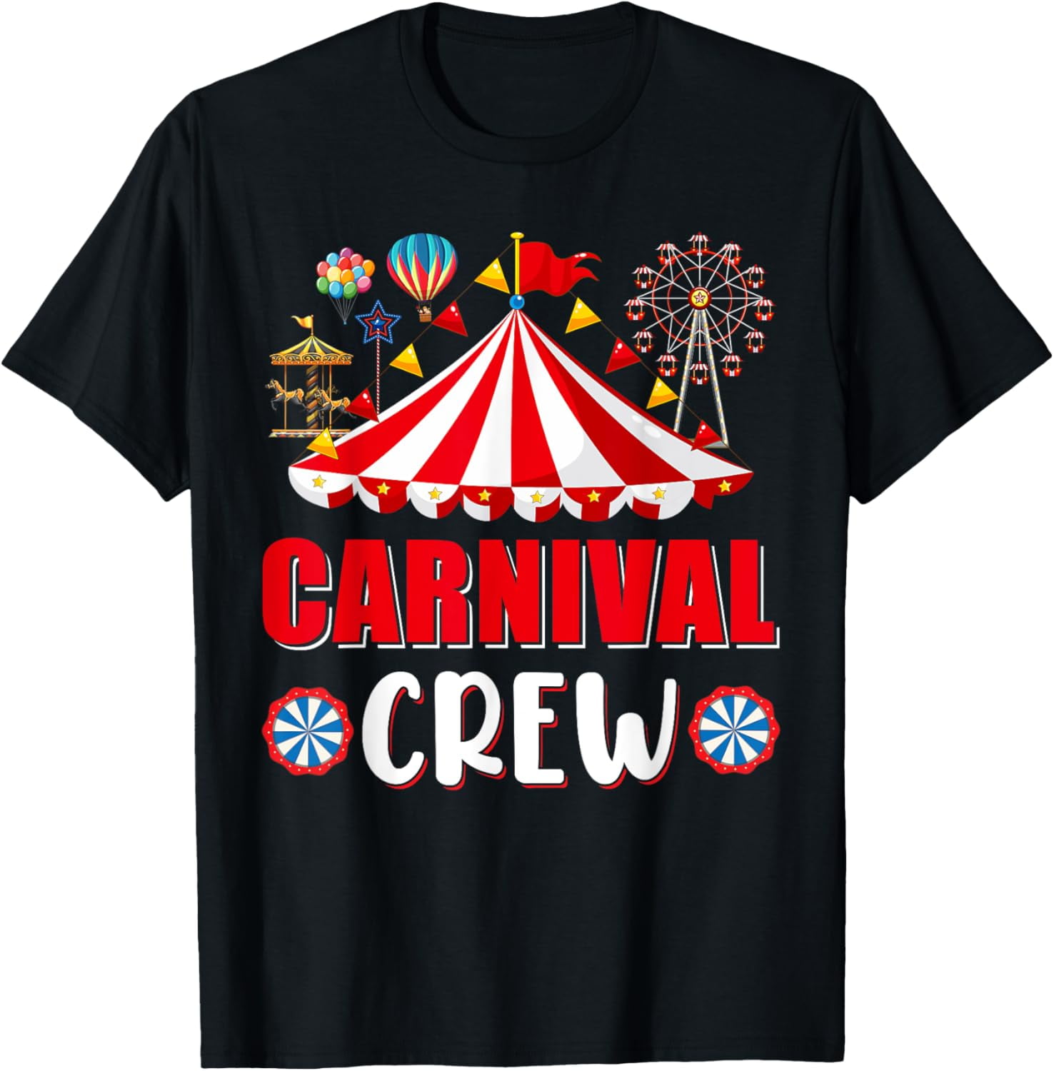 Carnival Crew Funny Circus Staff Costume Circus Theme Party T-Shirt ...