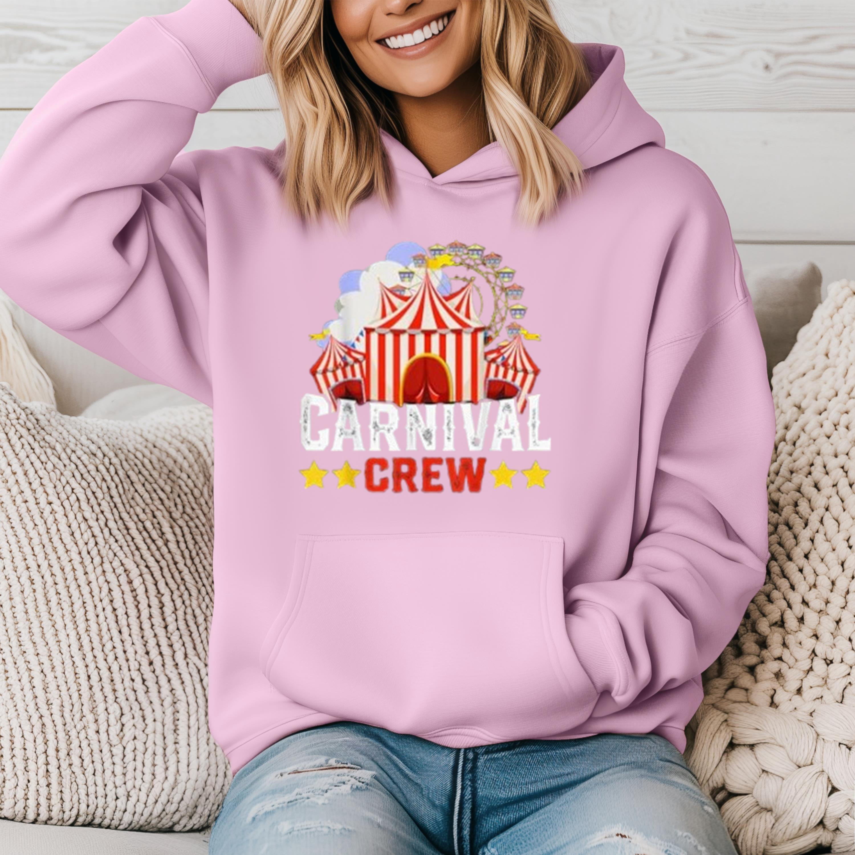 Carnival Crew Hoodie Funny Circus Staff Costume Party Team Design up to ...
