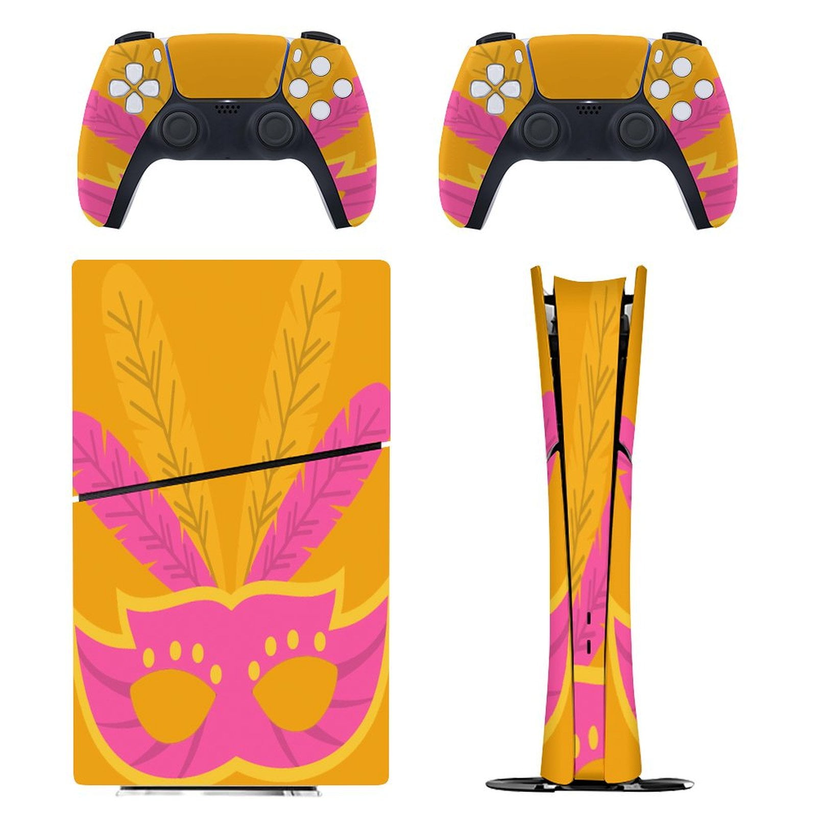 Carnival, Feathers, Masks PS5/PS5 Slim Digital Disc Skin Sticker For ...