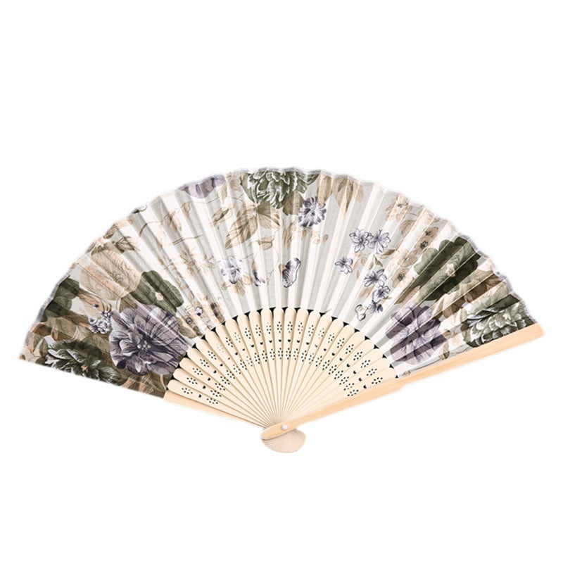 Carnival Festival Hand Stain Fan Large Folding Fan Printing Kung Fu Fan ...