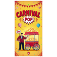 Carnival Festive corn Cart Banner Backdrop Vibrant Party Supplies ...