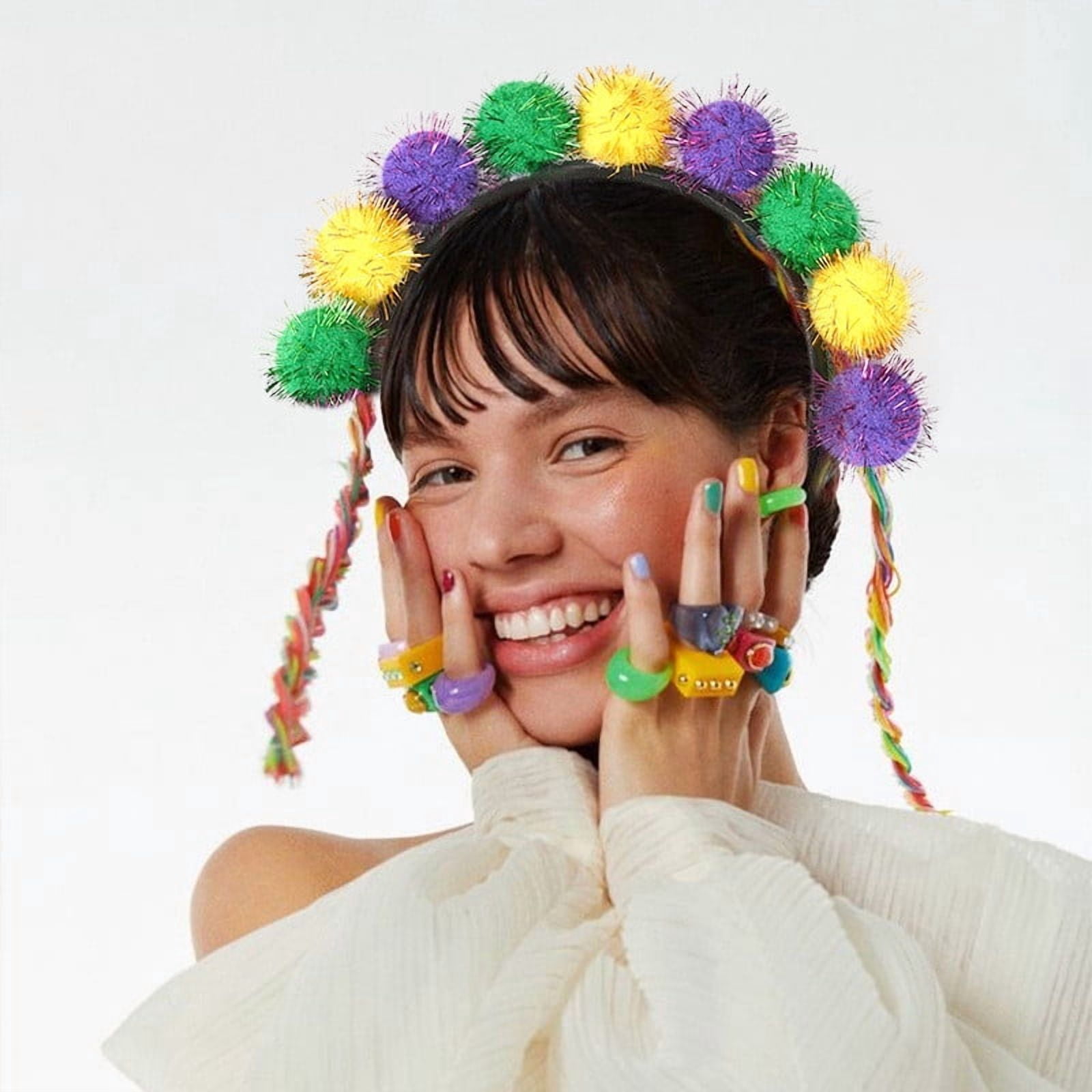 Carnival Headband Sparkly Headband Clown Hair Accessory Carnival ...