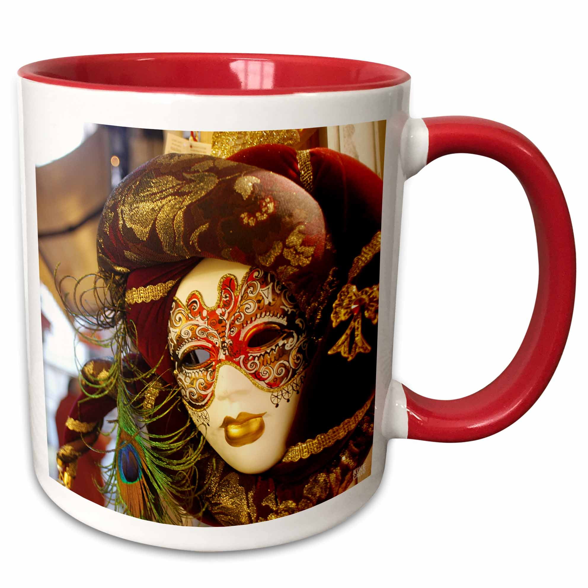 3drose, Carnival in Venice Italy, 11oz Two-tone Red Mug - Walmart.com