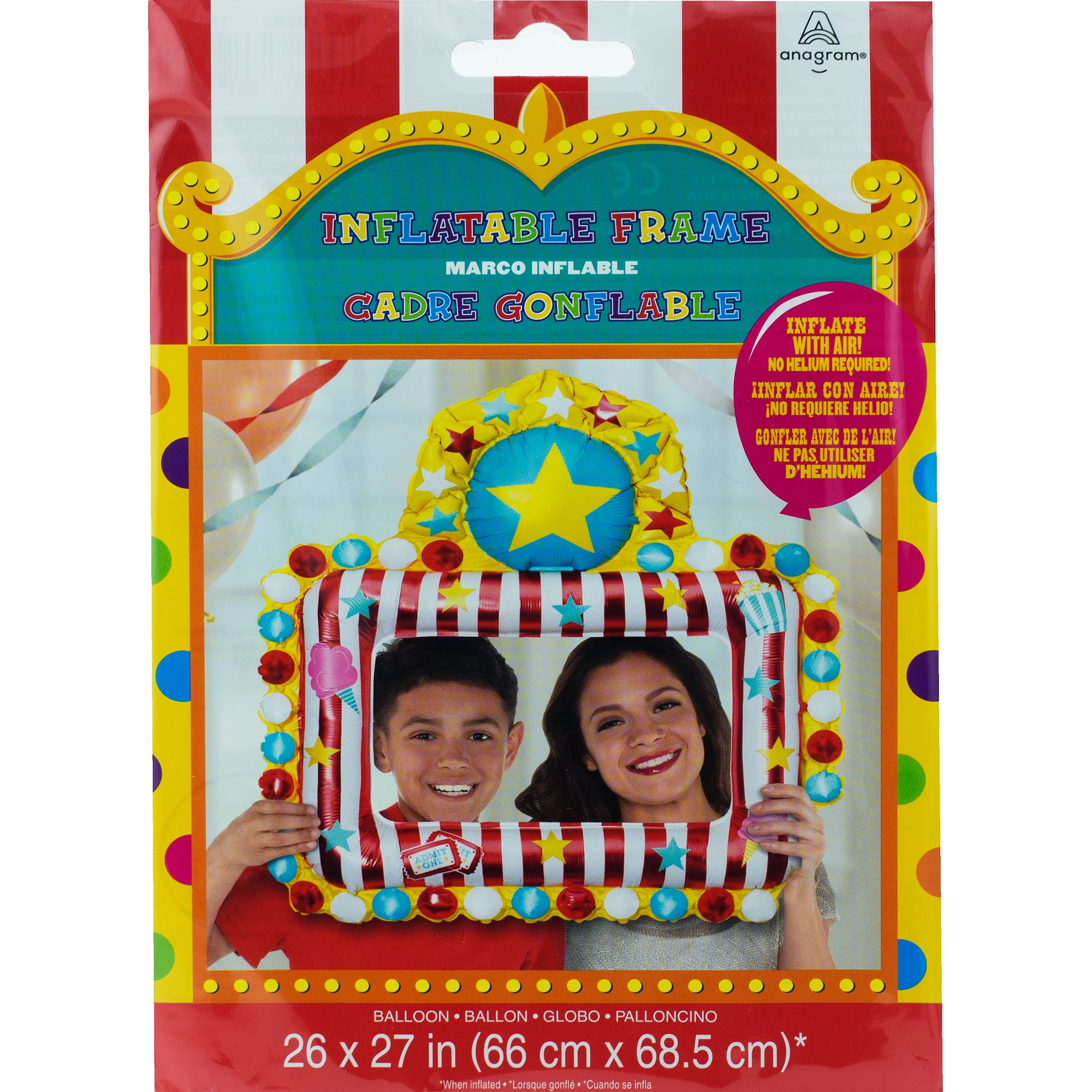 Carnival Inflatable Frame with Air Balloon 27" - Walmart.com