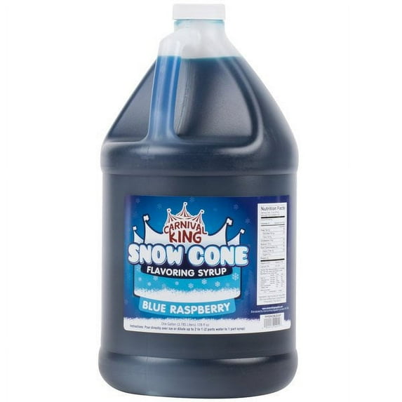 Carnival King 1 Gallon Blue Raspberry Snow Cone Syrup - Walmart.com