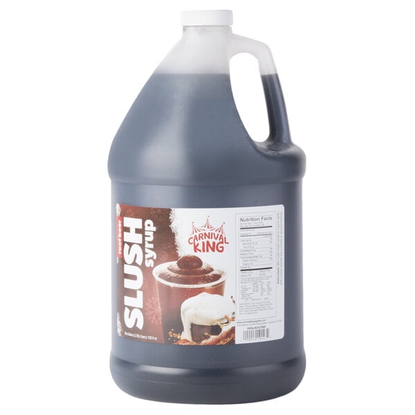 Carnival King 1 Gallon Slushy Syrup Root Beer Concentrated Drink Mix ...