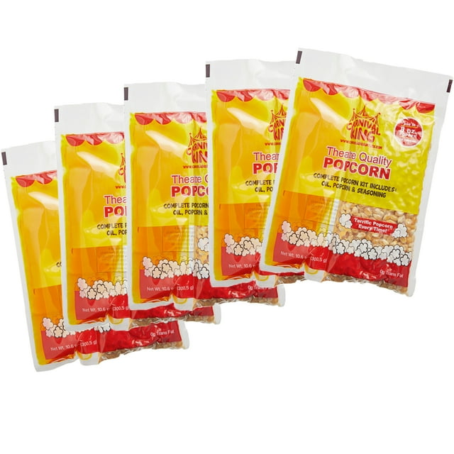 Carnival King All-In-One Popcorn, Kit for 8-10 oz Poppers - 32 cups of ...