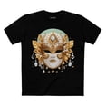 Carnival Mask Graphic T-Shirt Unisex 100 Cotton With Antique Gold Art ...