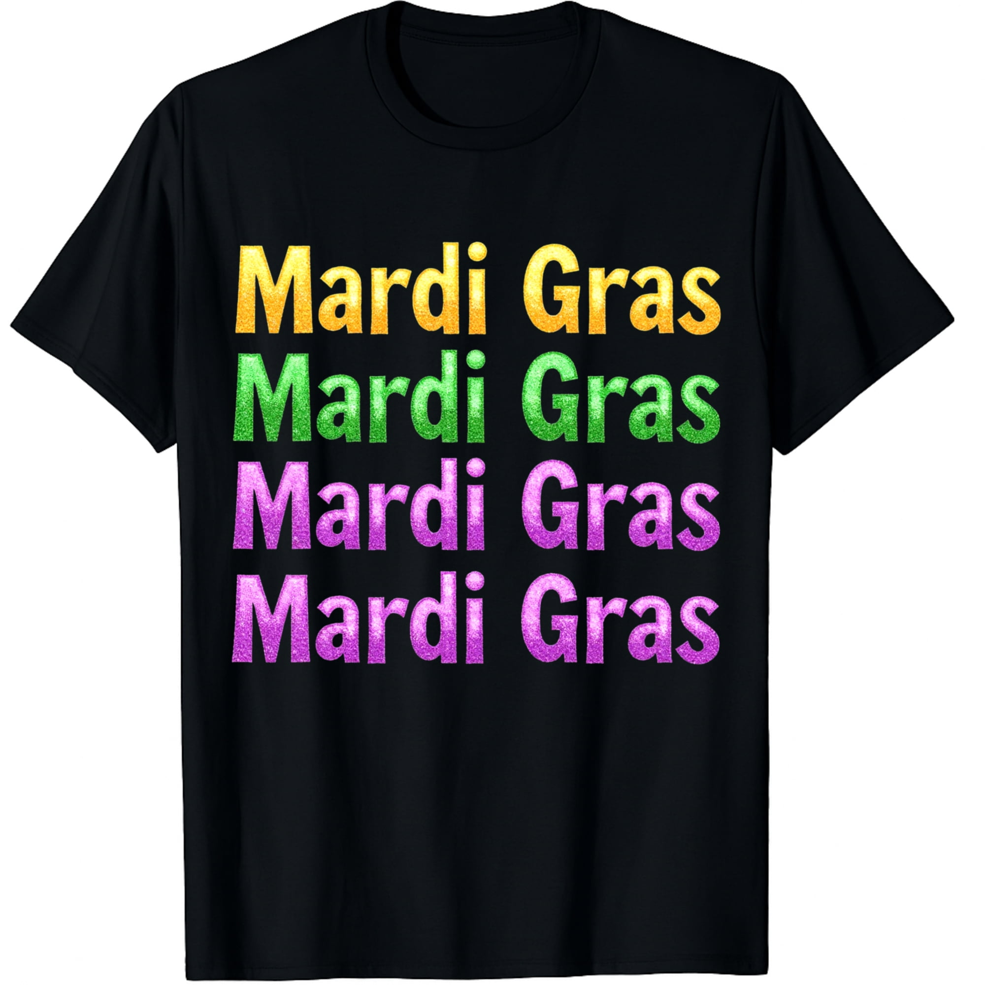 Carnival New Orleans Mardi Gras Party Fat Tuesday Graphic Crew Neck ...