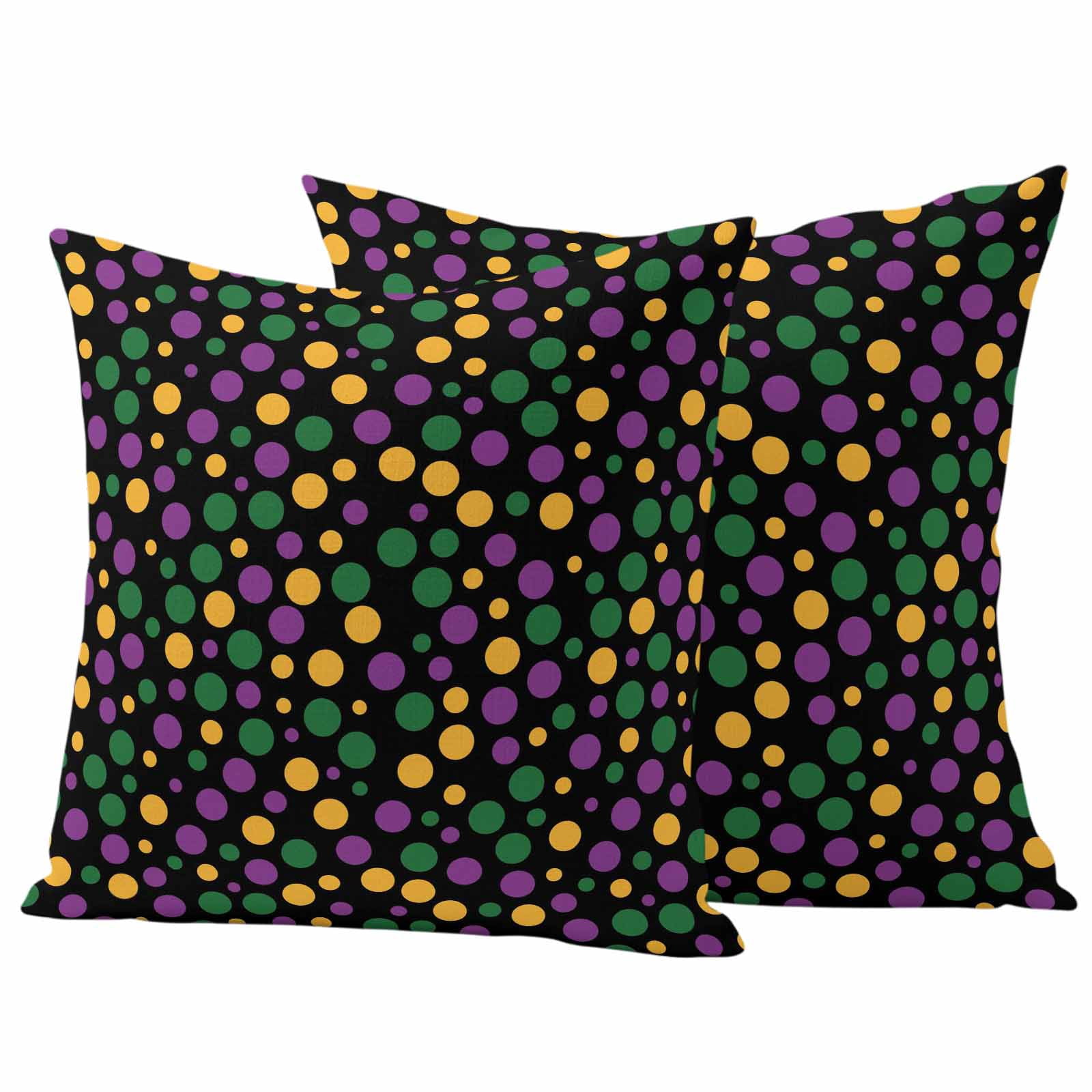 Carnival Outdoor Waterproof Pillow Covers, Modern Abstract Purple Green ...