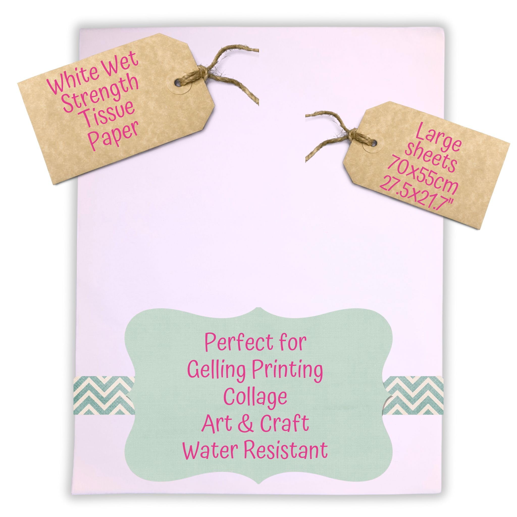 Carnival Papers Wet Strength JKF25 White Tissue Paper Alternative to ...