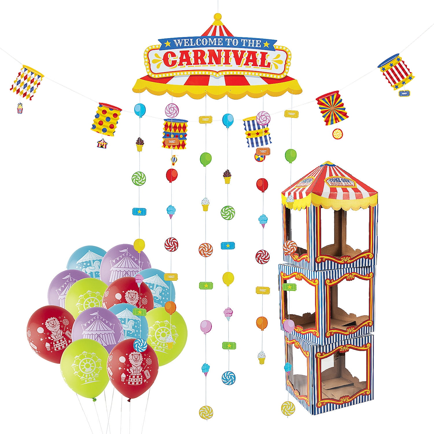 Carnival Party Decorating Kit - 29 Pc - Walmart.com