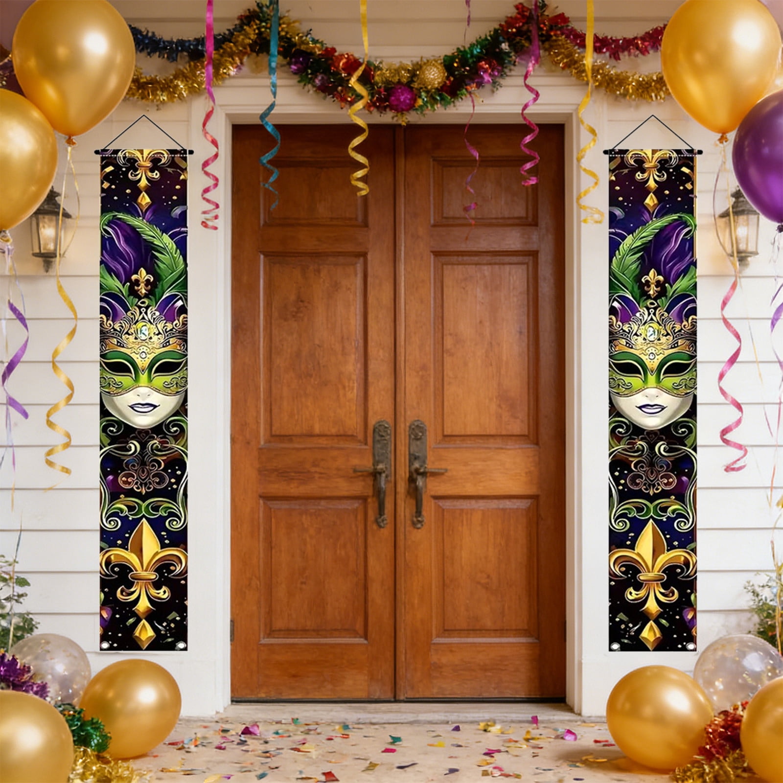 Carnival Party Decorations Hanging Banner Flags for Mardi Gras Festival ...