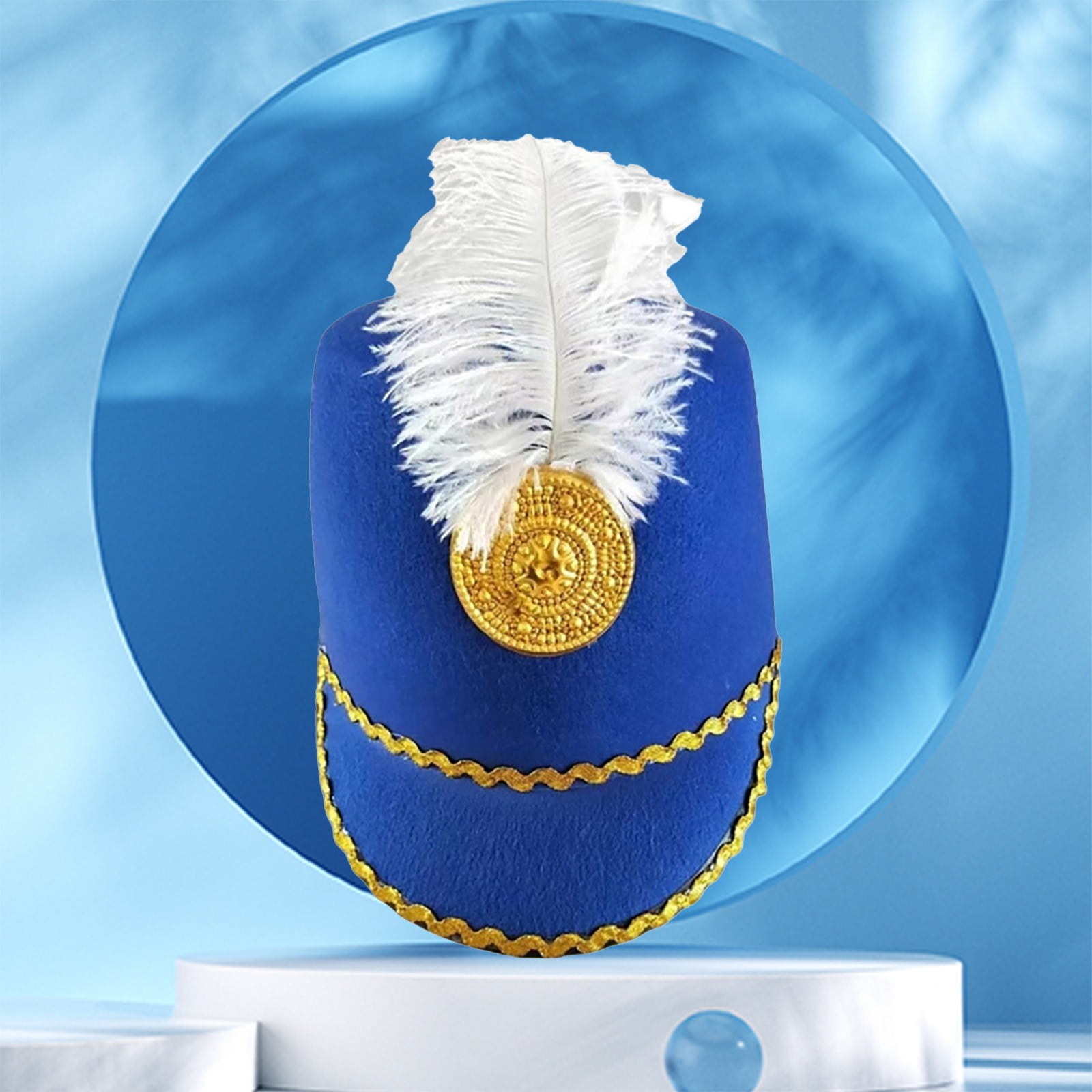 Carnival Plume Parade Hat - Cosplay Marching Band Fantasy Outfit ...