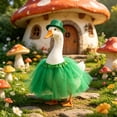 Carnival Porch Goose Outfit Set for 23 Inch White Goose, Green Sequin ...