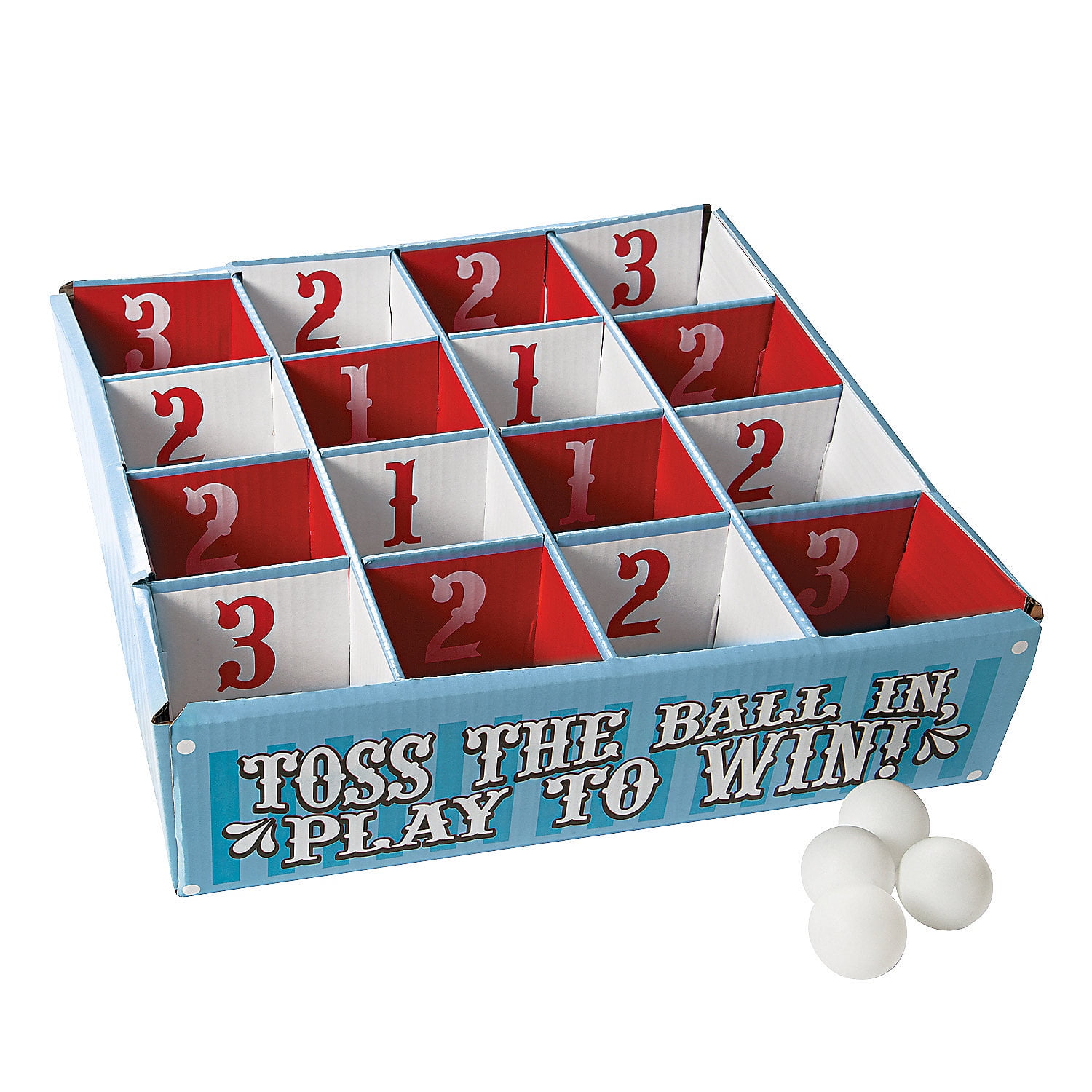 Carnival Table Tennis Toss Game with 4 Plastic Balls - Party Favors - 5 ...