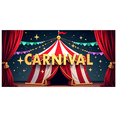 Carnival Tent Background Banner for Festival Party Supplies and ...