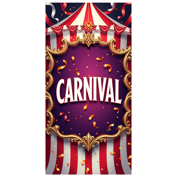 Carnival Tent Background Banner for Festival Party Supplies and ...