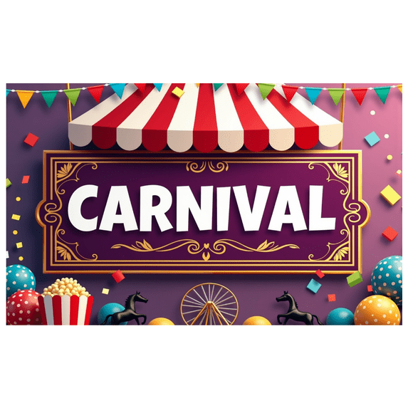 Carnival Tent Background Banner for Festival Party Supplies and ...