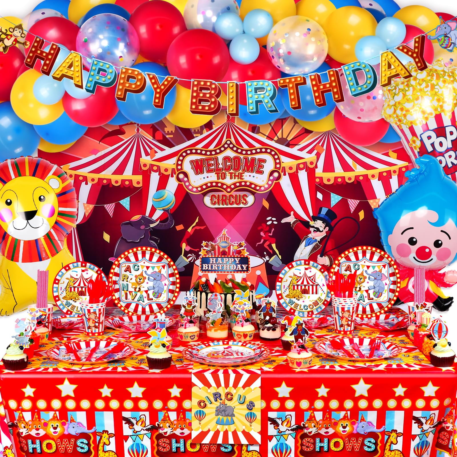 Carnival Centerpieces Carnival Theme DIY Circus Party Decorations