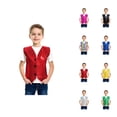 Carnival Themed Boys Vest With Cut Square Patchwork Sequin Applique For ...