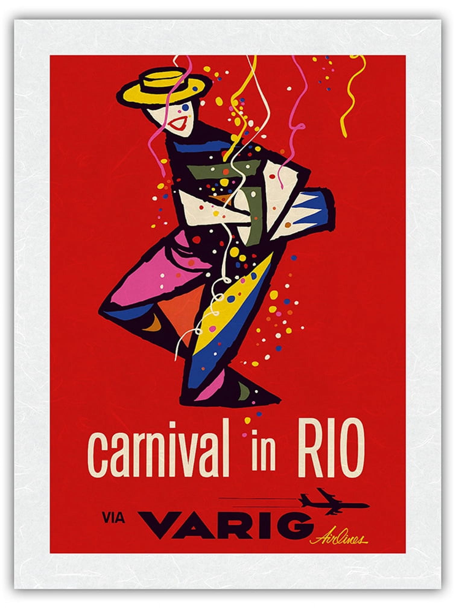 Carnival in Rio - Rio de Janeiro Brazil - via Varig Airlines - Vintage ...