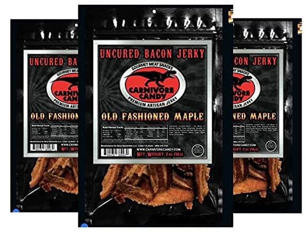 Carnivore Candy Old Fashioned BCF26 Maple Bacon Bacon Jerky - Jurassic ...