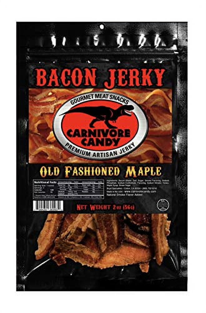 Carnivore Candy Old Fashioned STF9 Maple Bacon Jerky (1) 2oz bag ...