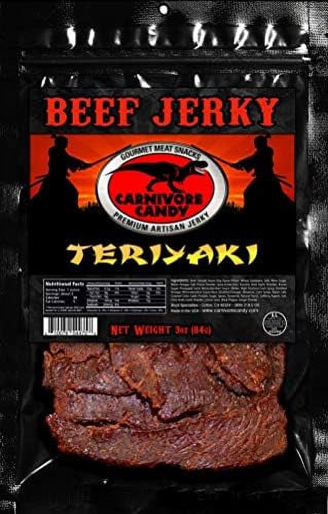 Carnivore Candy Teriyaki Jerky – Jerky with amazing taste, no ...
