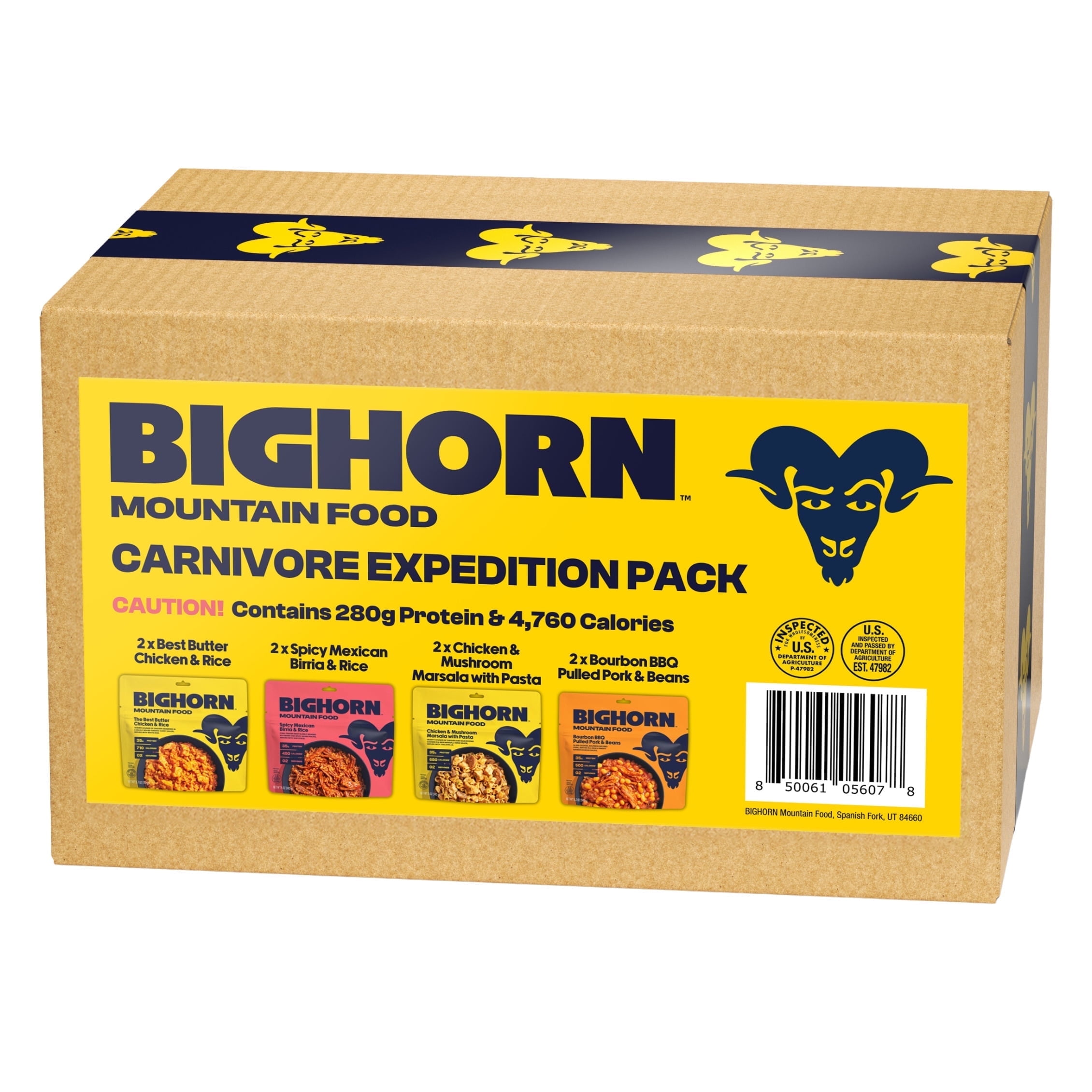 Carnivore Expedition Pack, Freeze Dried Backpacking Meals, 8 pouches ...