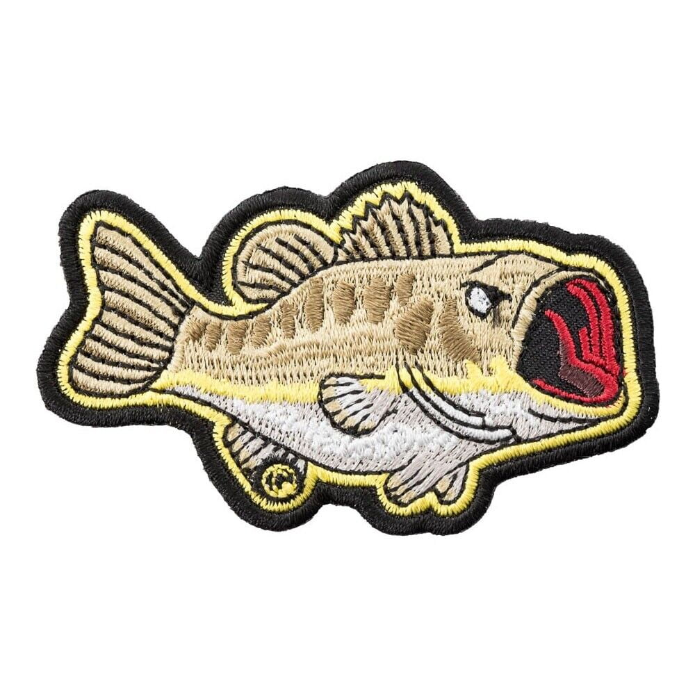 Carnivorous Freshwater Largemouth Bass Patch, Fishing Patches ...