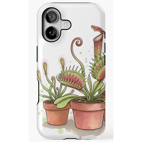 Carnivorous Plants Botany Design Phone Case for iPhone 11 12 13 14 15 ...