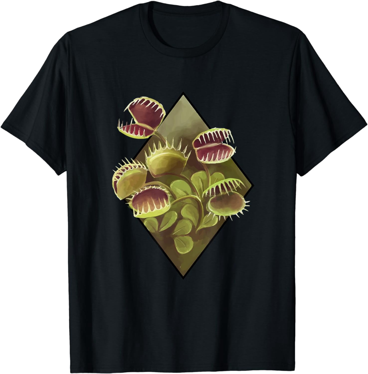 Carnivorous Plants Venus Flytrap Watercolor Botanical Plants T-Shirt - Walmart.com