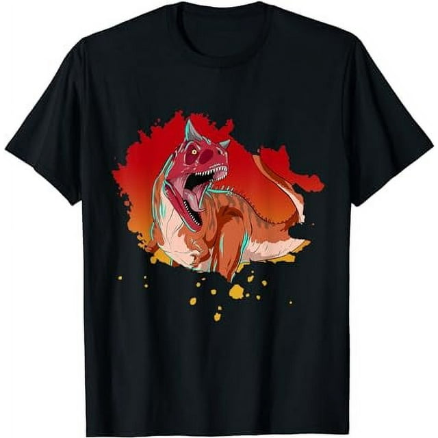 Carnotaurus Close-Up Color Splash Dinosaur Design T-Shirt - Walmart.com
