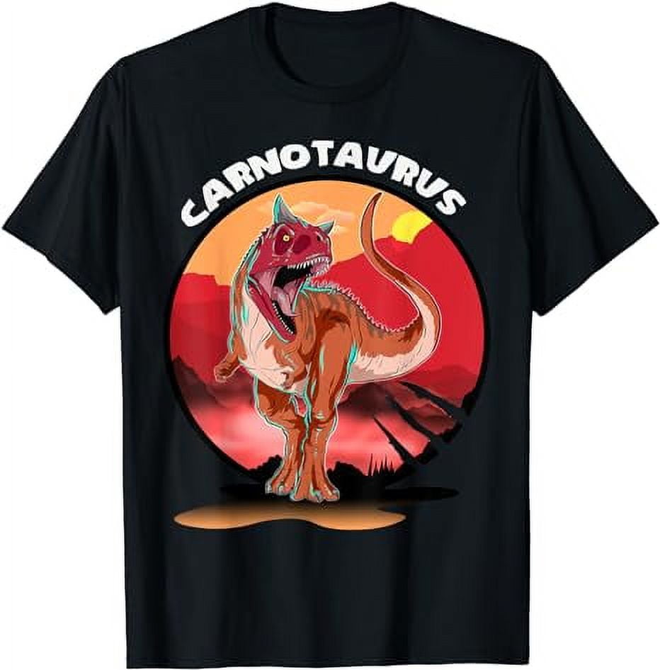 Carnotaurus Dinosaur Design With Background T-Shirt - Walmart.com