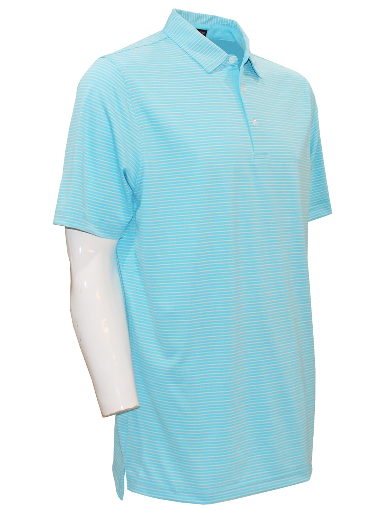 Carnoustie Men's Triple Striped Performance Polo Golf Shirt, Large ...