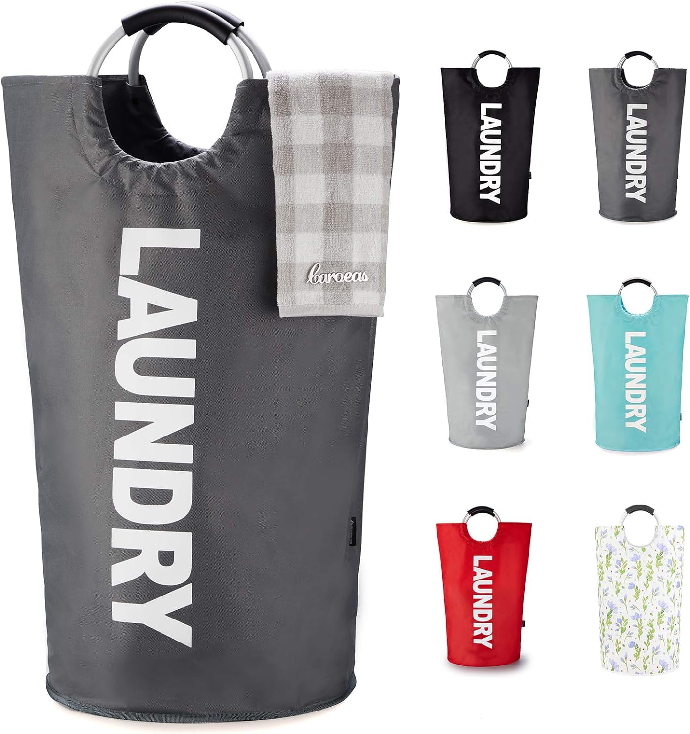 Caroeas 125L Laundry Basket ,Large Laundry Hamper, Laundry Bag with ...