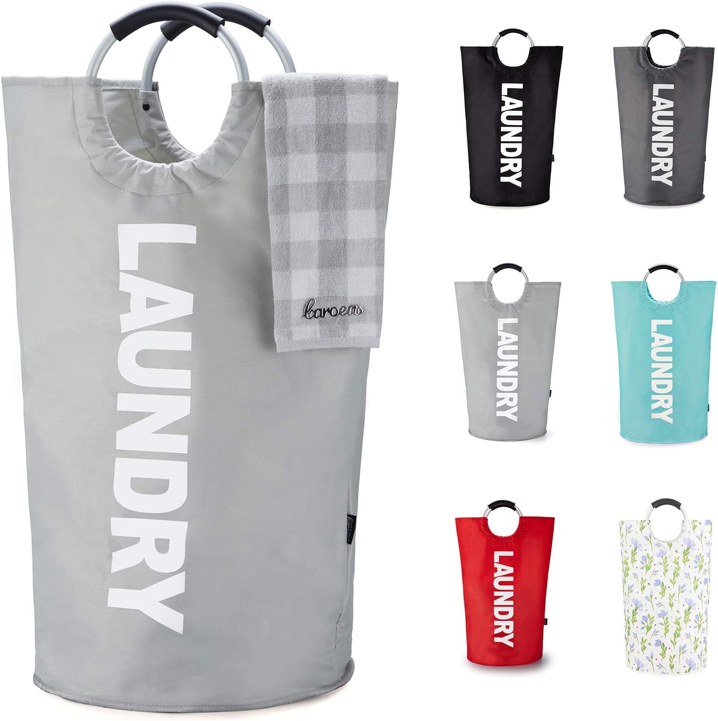Caroeas 125L Laundry Basket ,Large Laundry Hamper, Laundry Bag with ...