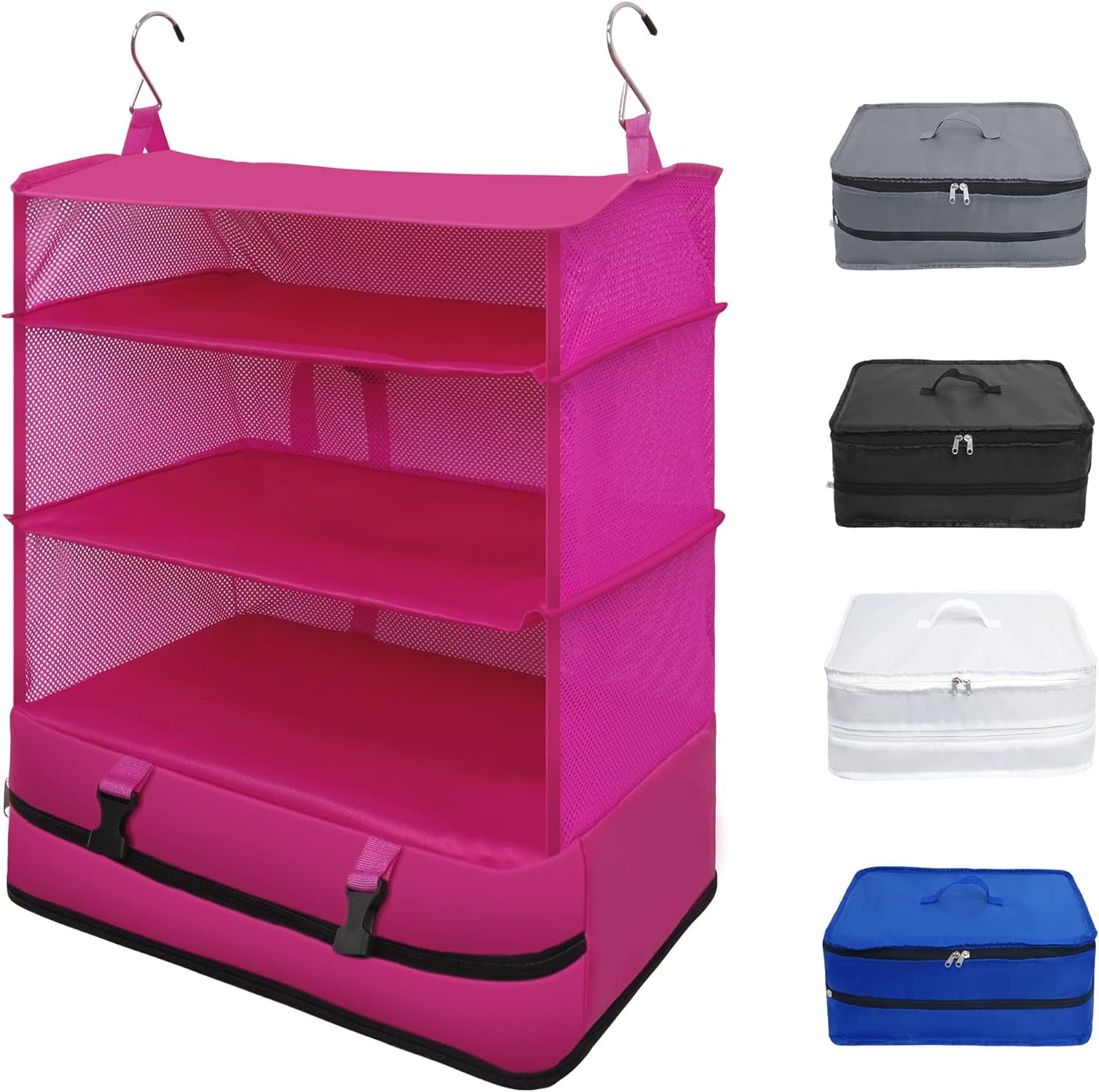 Caroeas XX-Large Portable Hanging Travel Shelves, Packing Cube ...