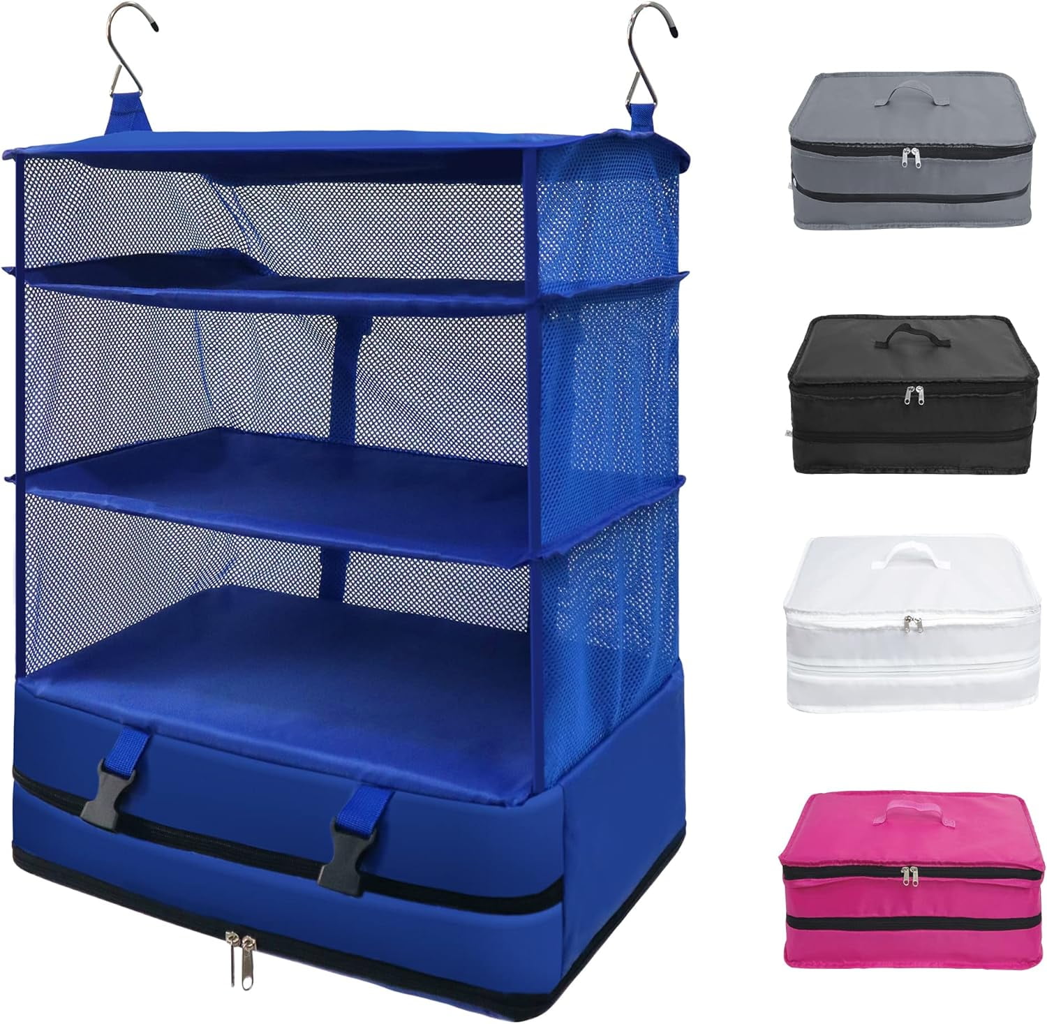 Caroeas XX-Large Hanging Travel Shelves, Packing Cube Organizer, Closet ...