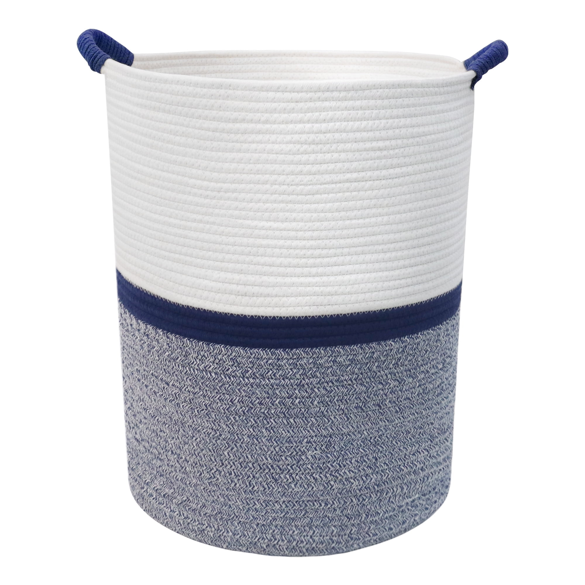 Caroeas Decorative XL Rope Basket with Big Handles, 16''x20'' Woven ...