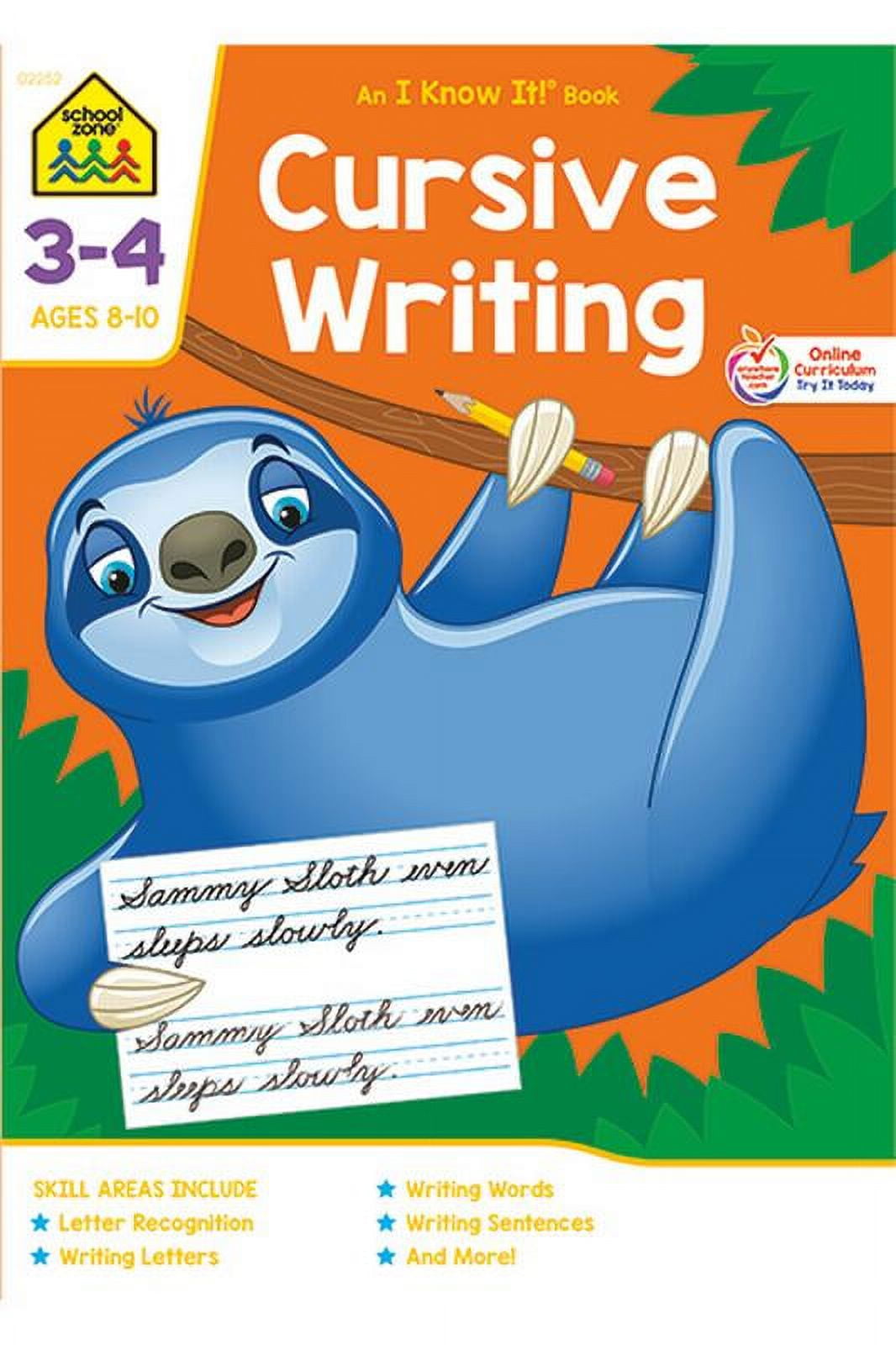 School Zone Cursive Writing Workbook - Walmart.com