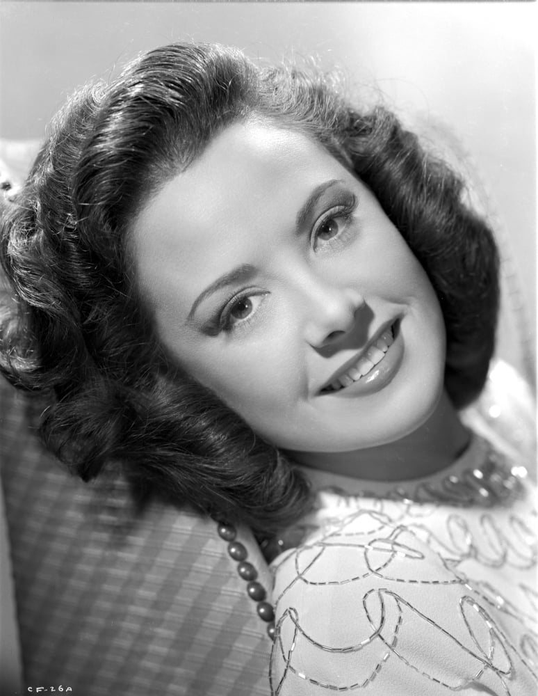 Carol Forman on Embroidered Top and Leaning Portrait Photo Print (24 x ...