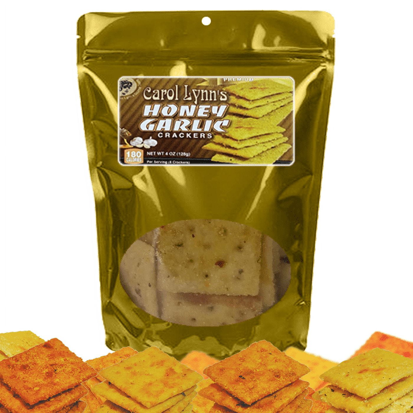 Carol Lynn's Gourmet Honey Garlic Flavored Crackers for Appetizer ...